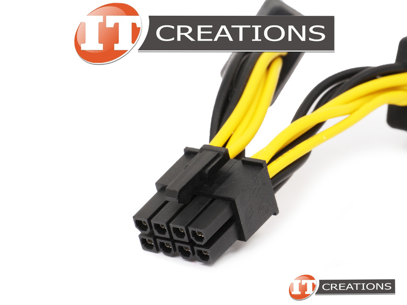 GPU-M 8PIN-DUAL F 8PIN-2IN GRAPHICS CARD Y SPLITTER POWER CABLE 2 INCH ...