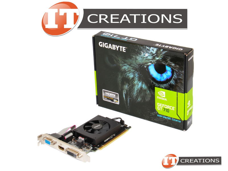 GV-N710D3-2GL-NEW - New - Gigabyte Nvidia Geforce GT 710 GPU 2GB Gddr3 Memory Interface 64 BIT ...