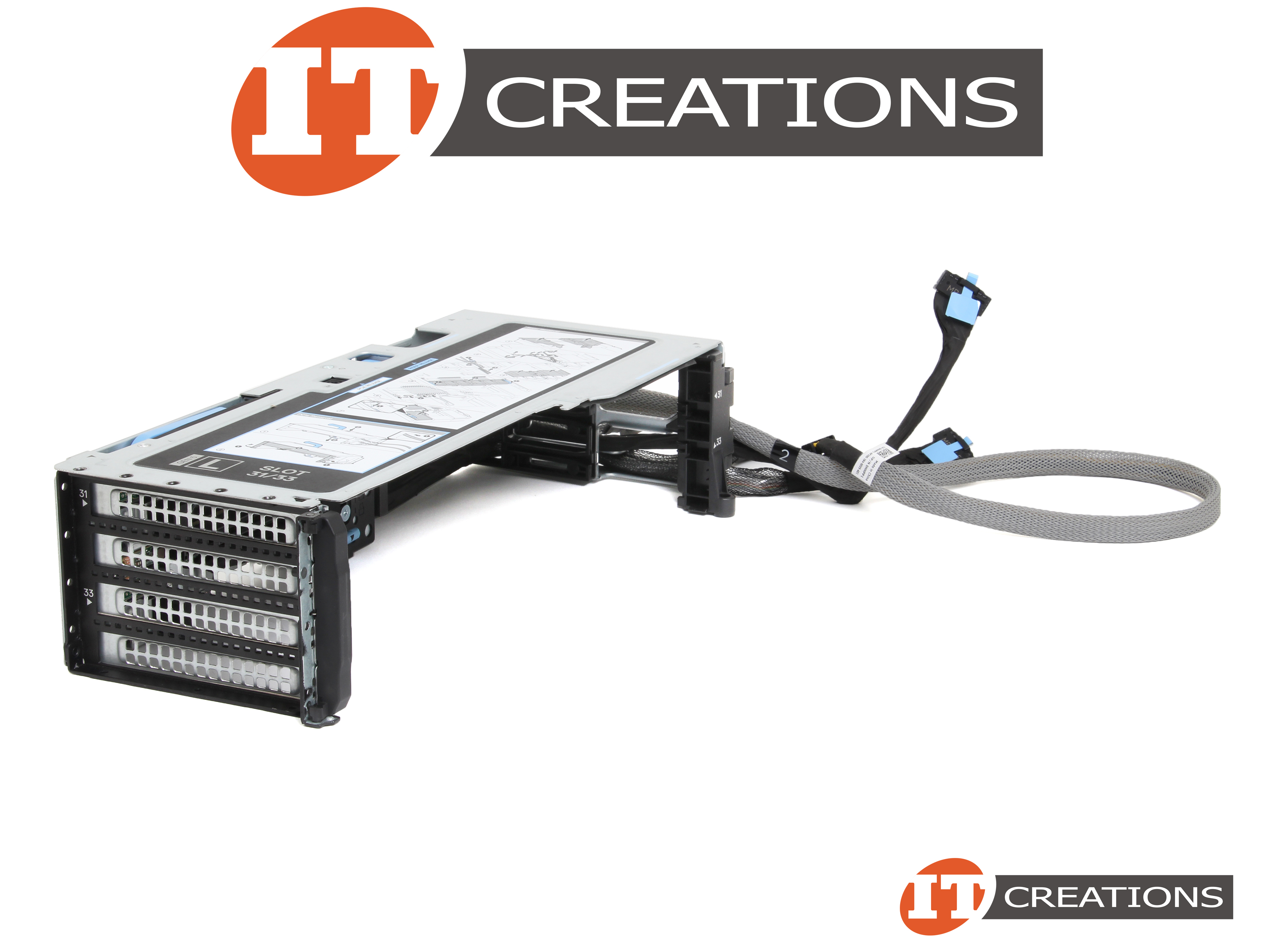 GWW40 DELL 2x16 GPU Left Riser Board Assembly For DELL EMC Poweredge ...