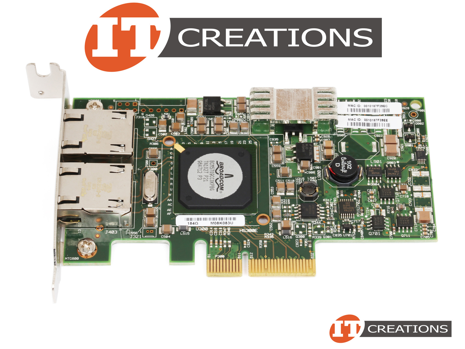 H914R-LOW P DELL / BROADCOM NETXTREME II 5709 NIC 1GBASE-T DUAL PORT ...