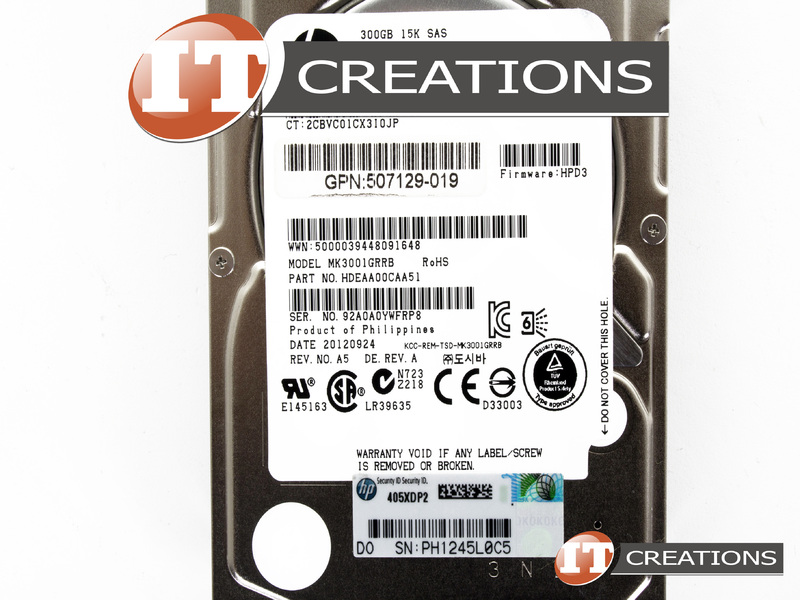 HDEAA00CAA51-HP - New Other - HP / Toshiba 300GB 15K RPM SAS 2.5 Inch ...