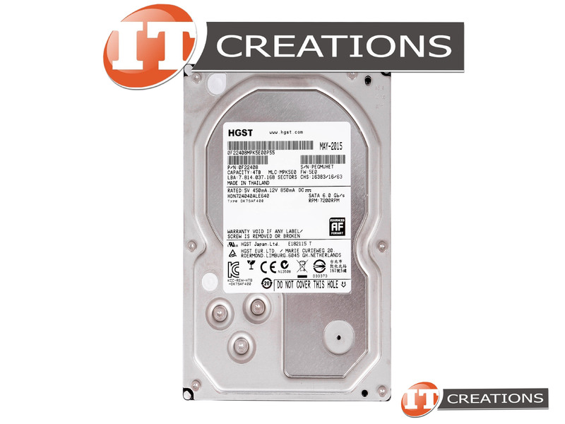 HDN724040ALE640 - Refurbished - Hitachi Global 4TB 7.2k RPM SATA III 3. ...
