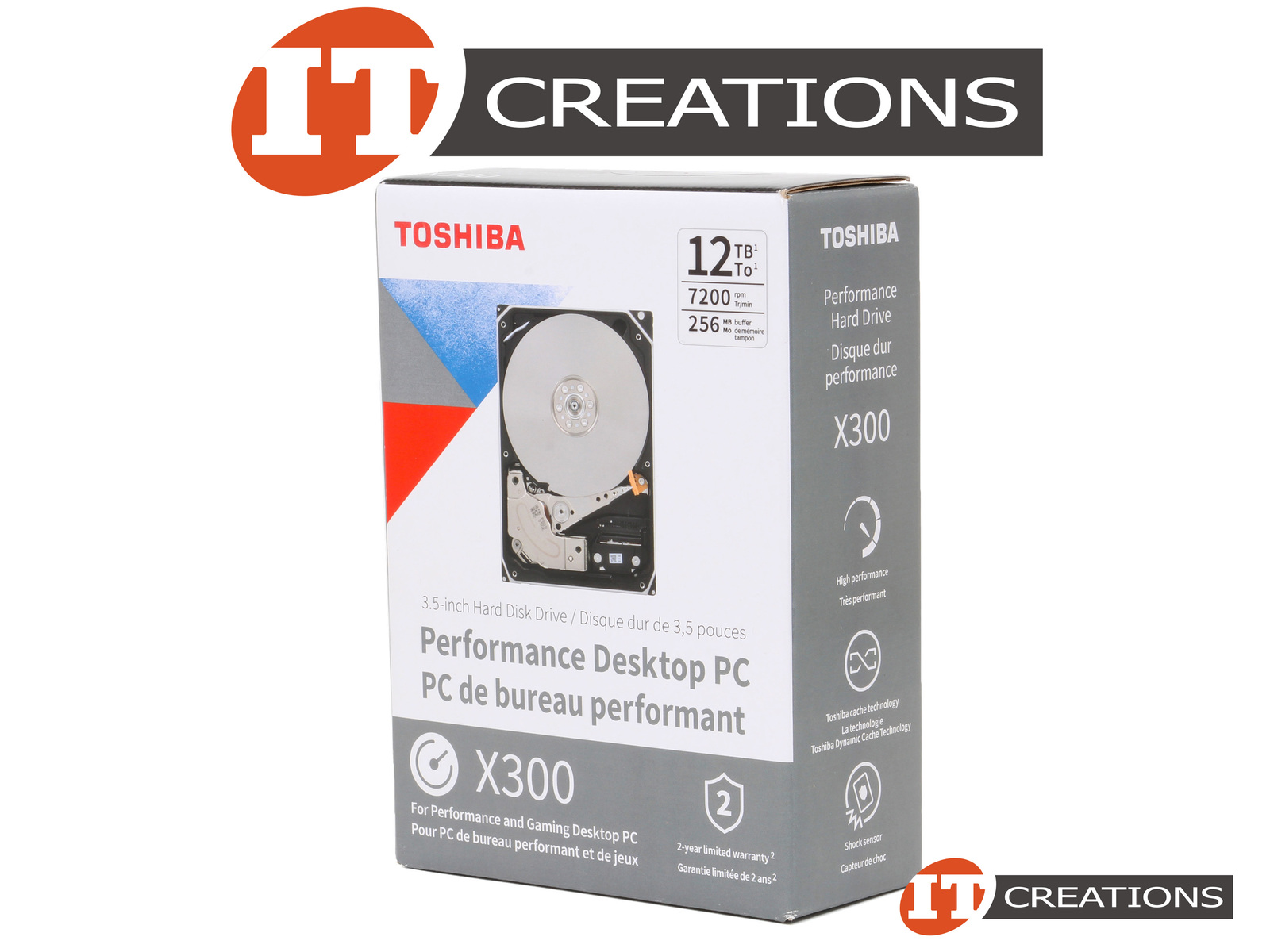 HDWR21CXZSTA-RETAIL - Retail - Toshiba 12TB 7.2k RPM SATA III 3.5 Inch ...