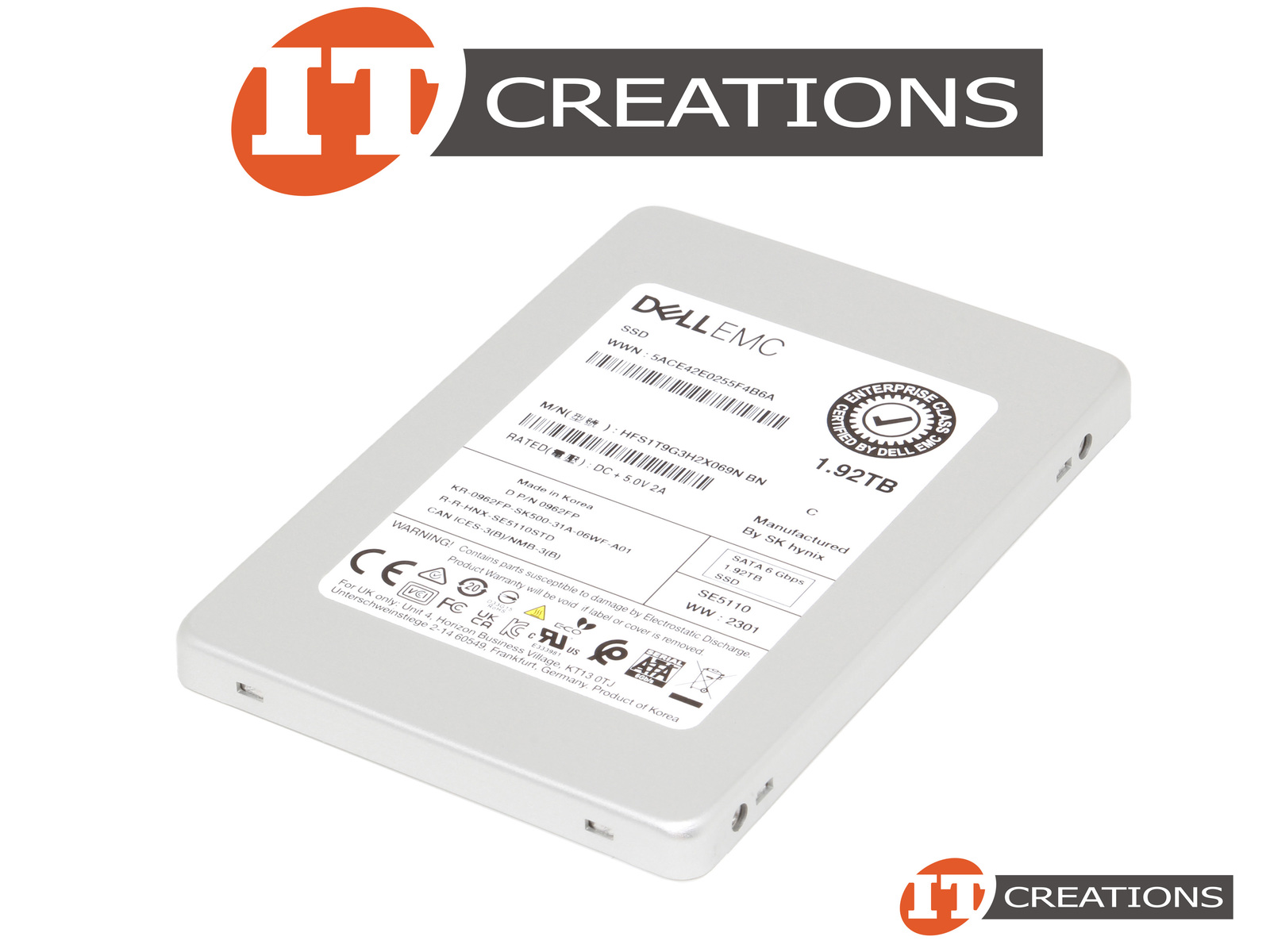 HFS1T9G3H2X069N-DELL - New Other - DELL EMC / SK Hynix 1.92TB 4D TLC ...