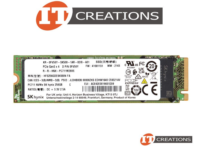 HFS256GDE9X080N-DELL - New Other - DELL / SK HYNIX 256GB TLC PCIE GEN3 ...