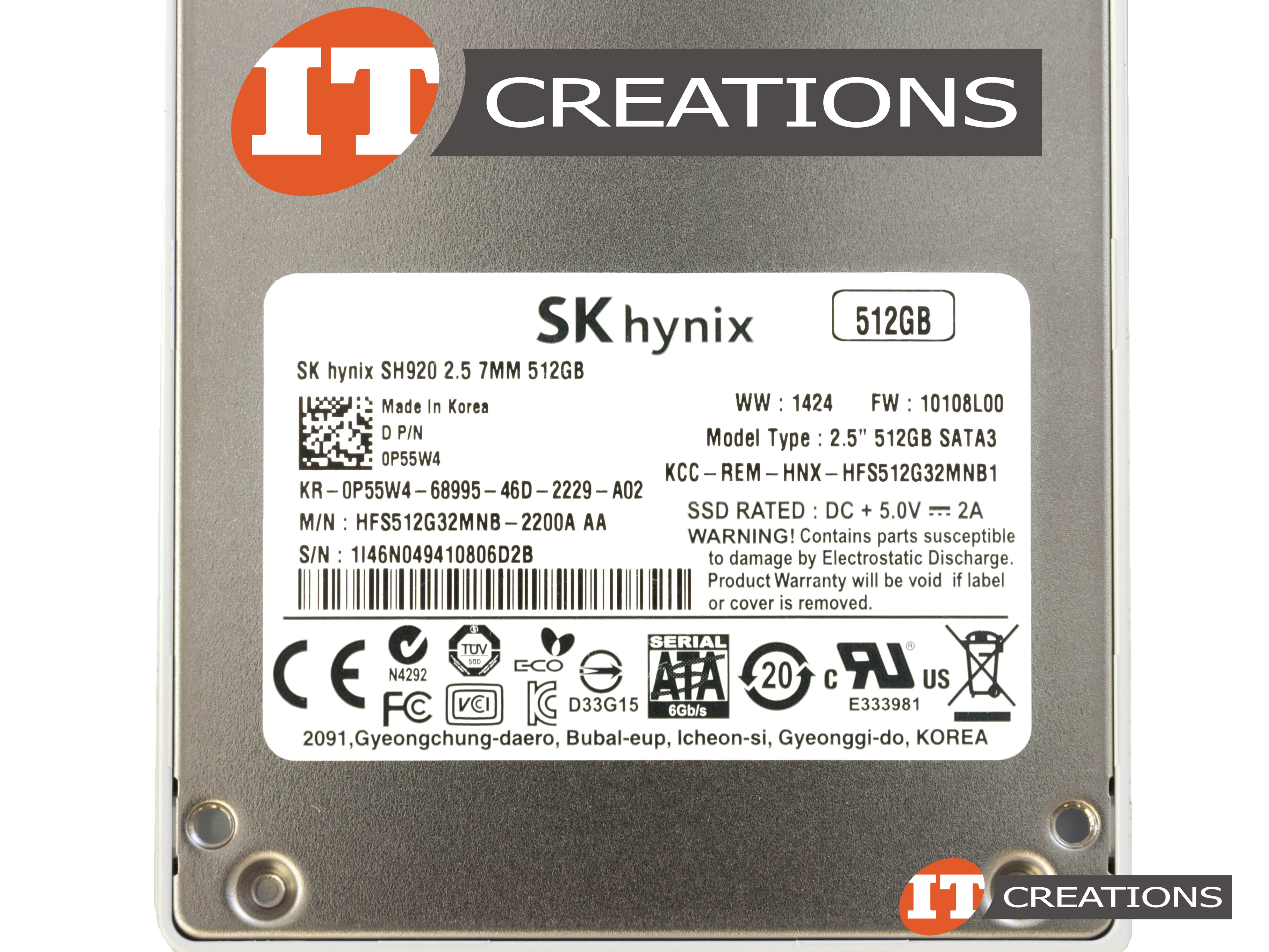 HFS512G32MNB-2200A - Used - DELL / SK Hynix 512GB SSD SATA 2.5 Inch ...