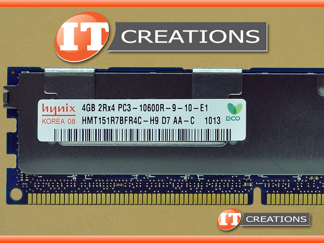 HMT151R7BFR4C-H9 - Used - HP / HYNIX 4GB PC3-10600R DDR3-1333 REGISTERED ECC 2RX4 CL9 240 PIN 1 ...