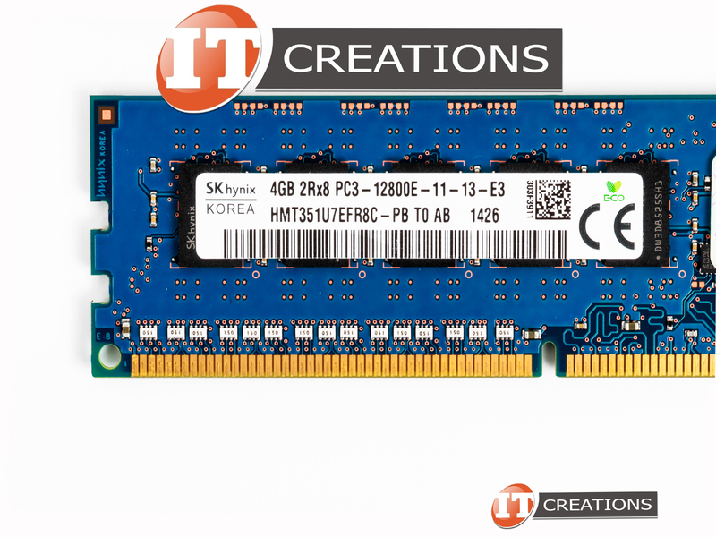HMT351U7EFR8C-PB SK HYNIX 4GB PC3-12800E DDR3-1600 UNBUFFERED ECC 2RX8 CL11 240 PIN 1.5V MEMORY ...