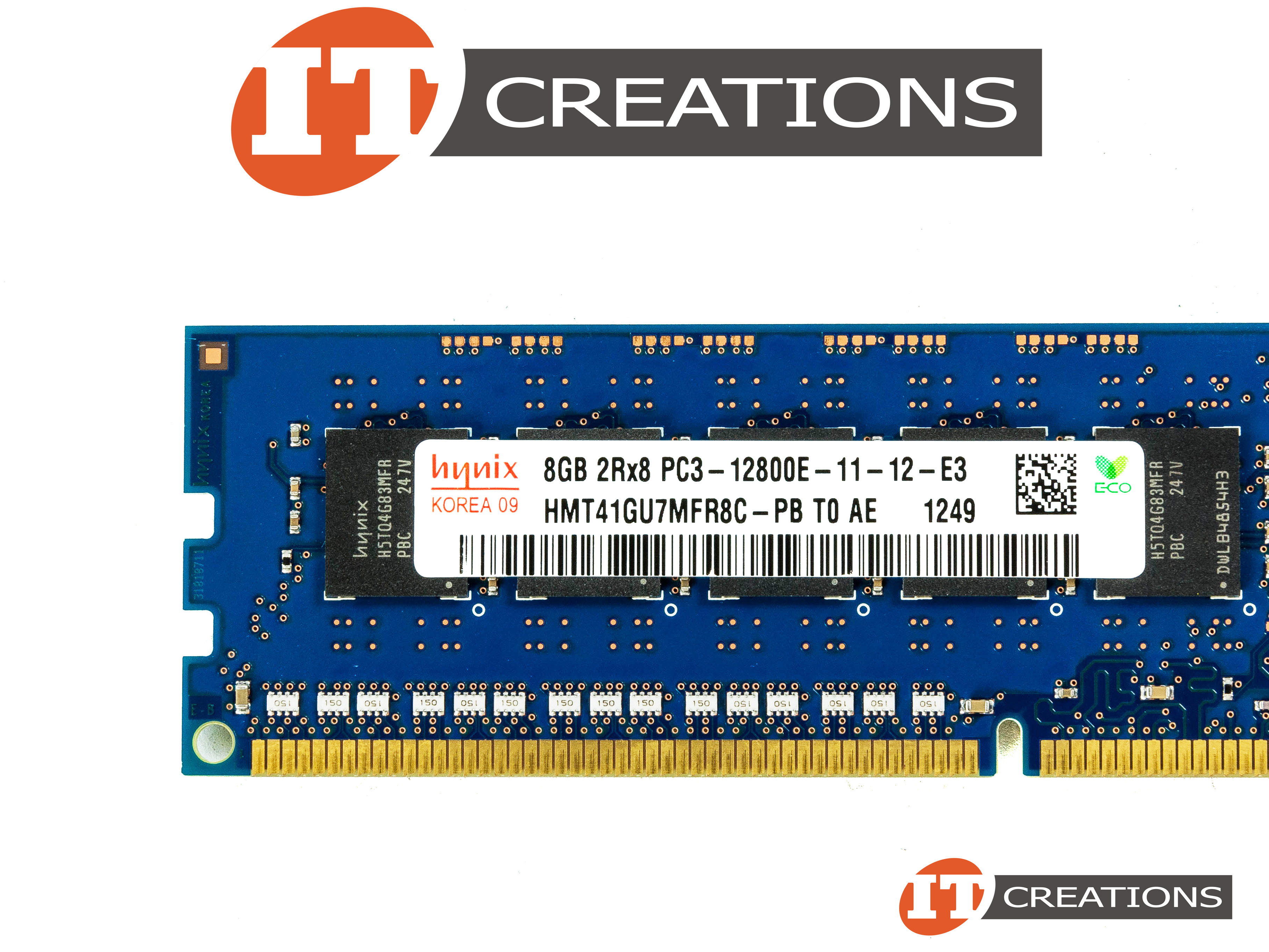 HMT41GU7MFR8C-PB LENOVO / SK HYNIX 8GB PC3-12800E DDR3-1600 UNBUFFERED ECC 2RX8 CL11 240 PIN 1 ...