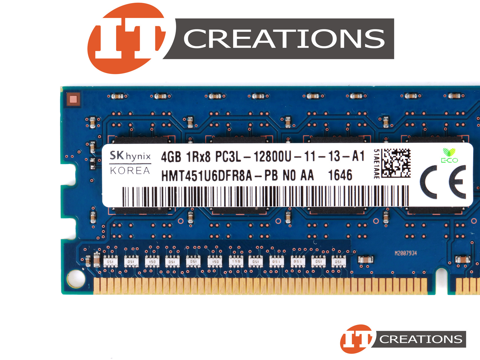 HMT451U6DFR8A-PB SK Hynix 4GB PC3L-12800u DDR3-1600 Unbuffered NON ECC ...