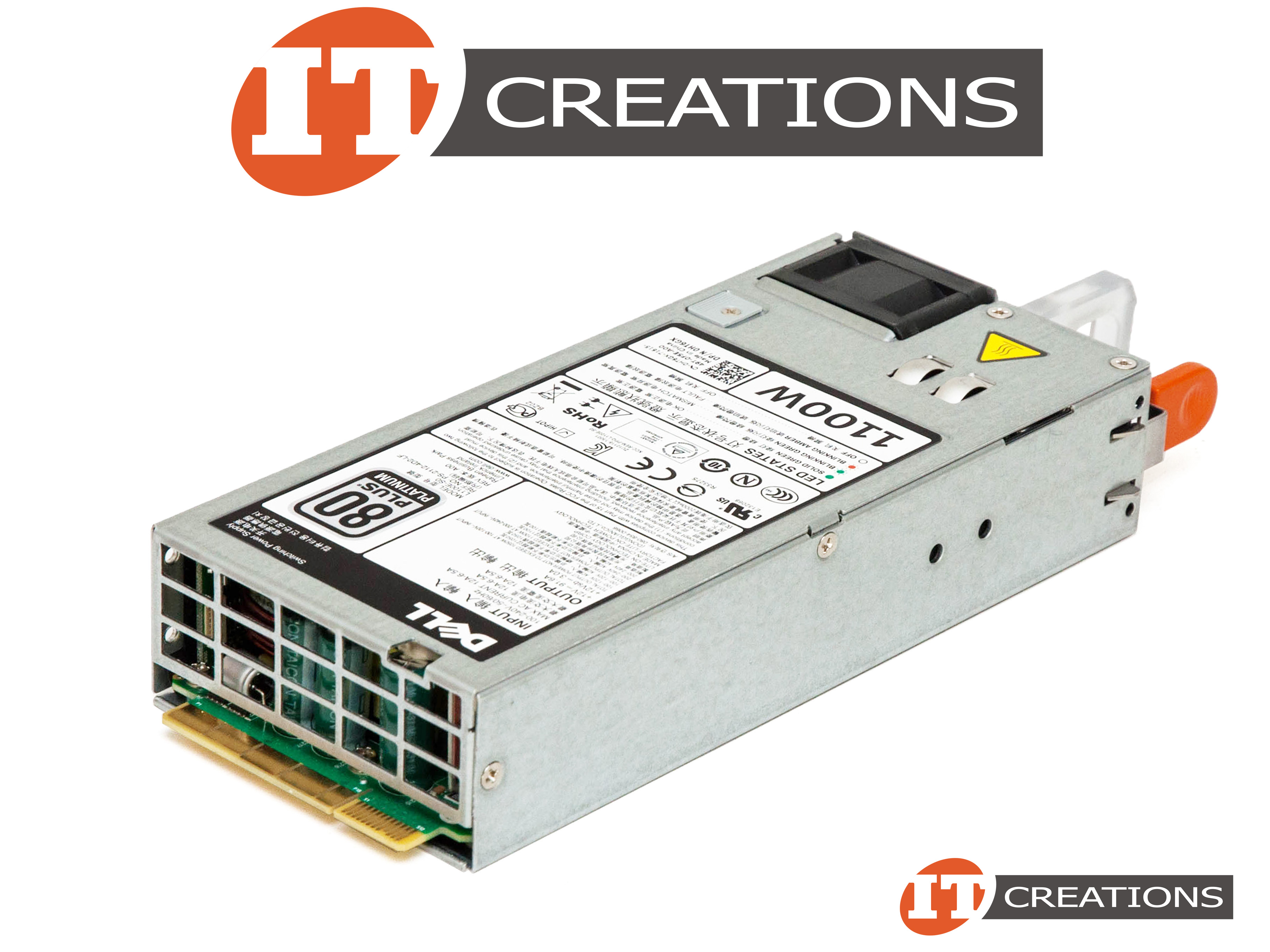 HT6GX DELL Power Supply 1100w 100-240v 12-6.5a 50-60hz 80 Plus Platinum HOT Plug For DELL ...