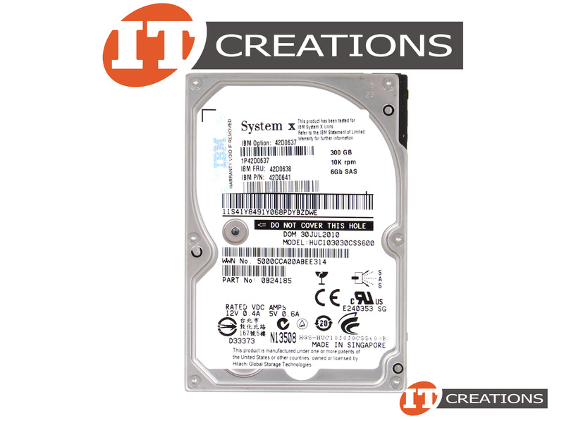HUC103030CSS600-IBM IBM / HITACHI GLOBAL 300GB 10K RPM SAS 2.5 INCH ...