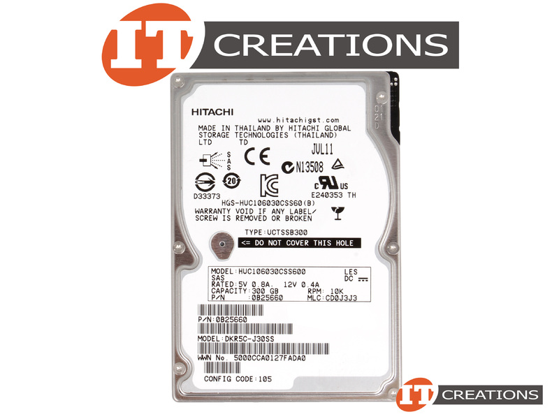 HUC106030CSS600 - Used - Hitachi Global 300GB 10K RPM SAS 2.5 Inch ...