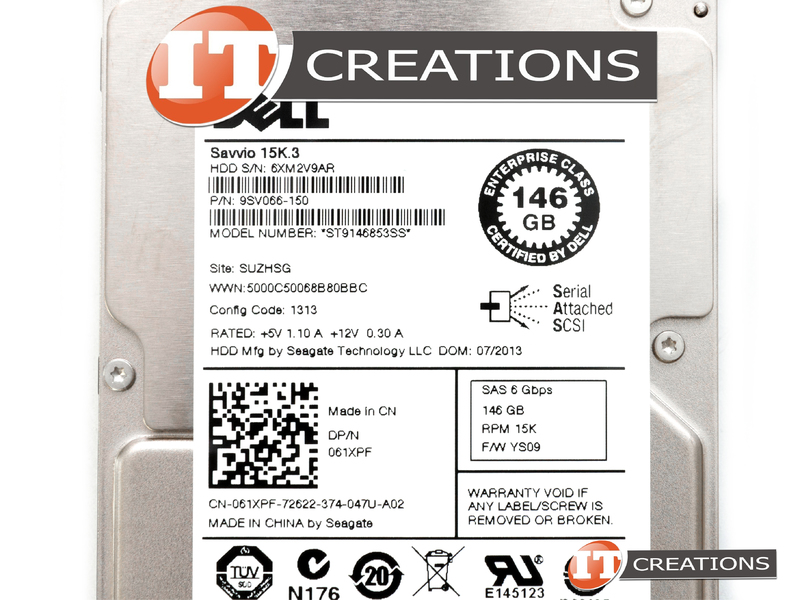HXVMY - Refurbished - DELL / Seagate 146GB 15K RPM SAS 2.5 Inch Small Form Factor SFF Enterprise ...
