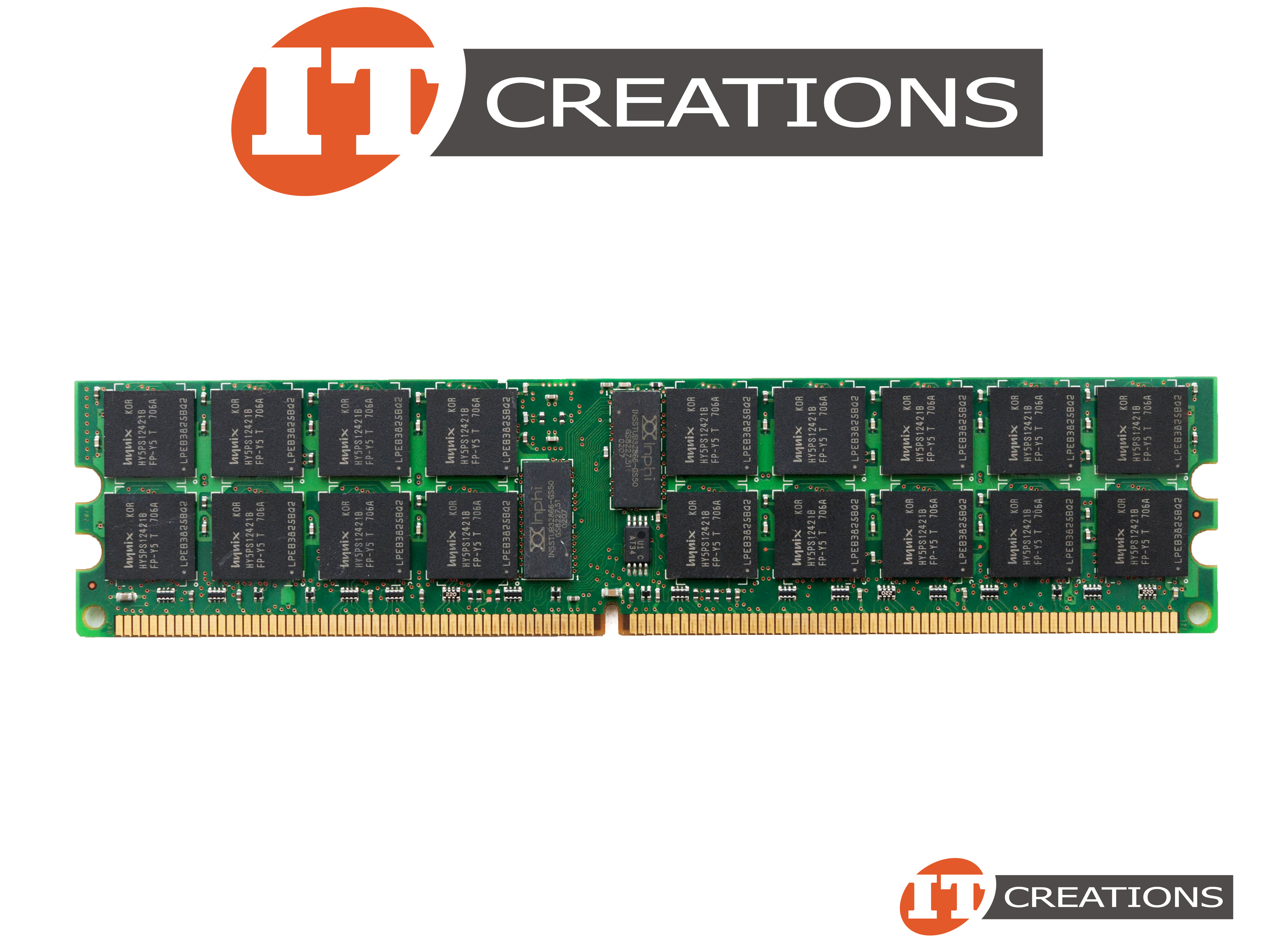 HYMP525P72BP4-Y5 HP / HYNIX 2GB PC2-5300P DDR2-667 REGISTERED ECC 2RX4 ...