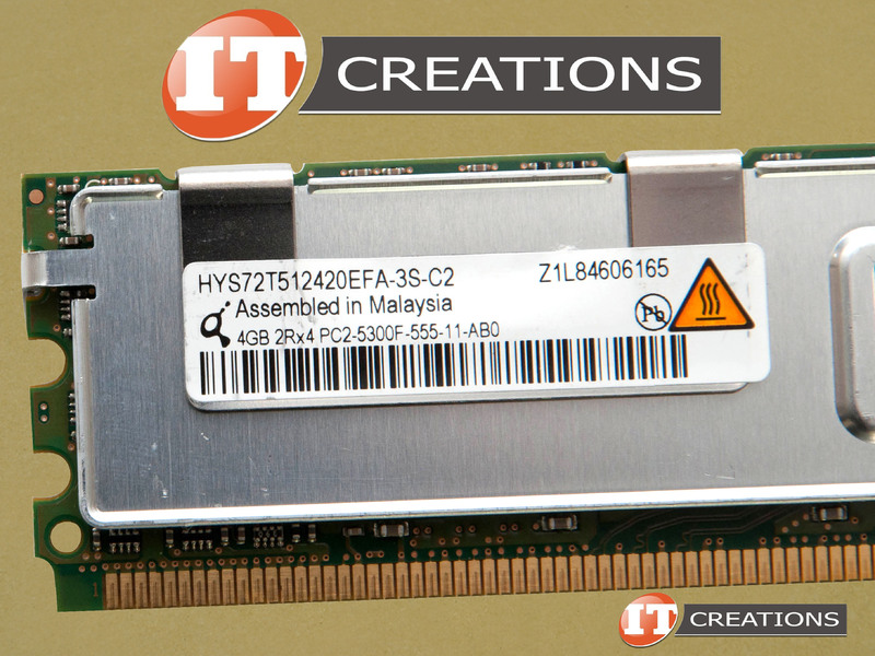 HYS72T512420EFA-3S-C2 QIMONDA 4GB PC2-5300F FULLY BUFFERED ECC DDR2-667 ...