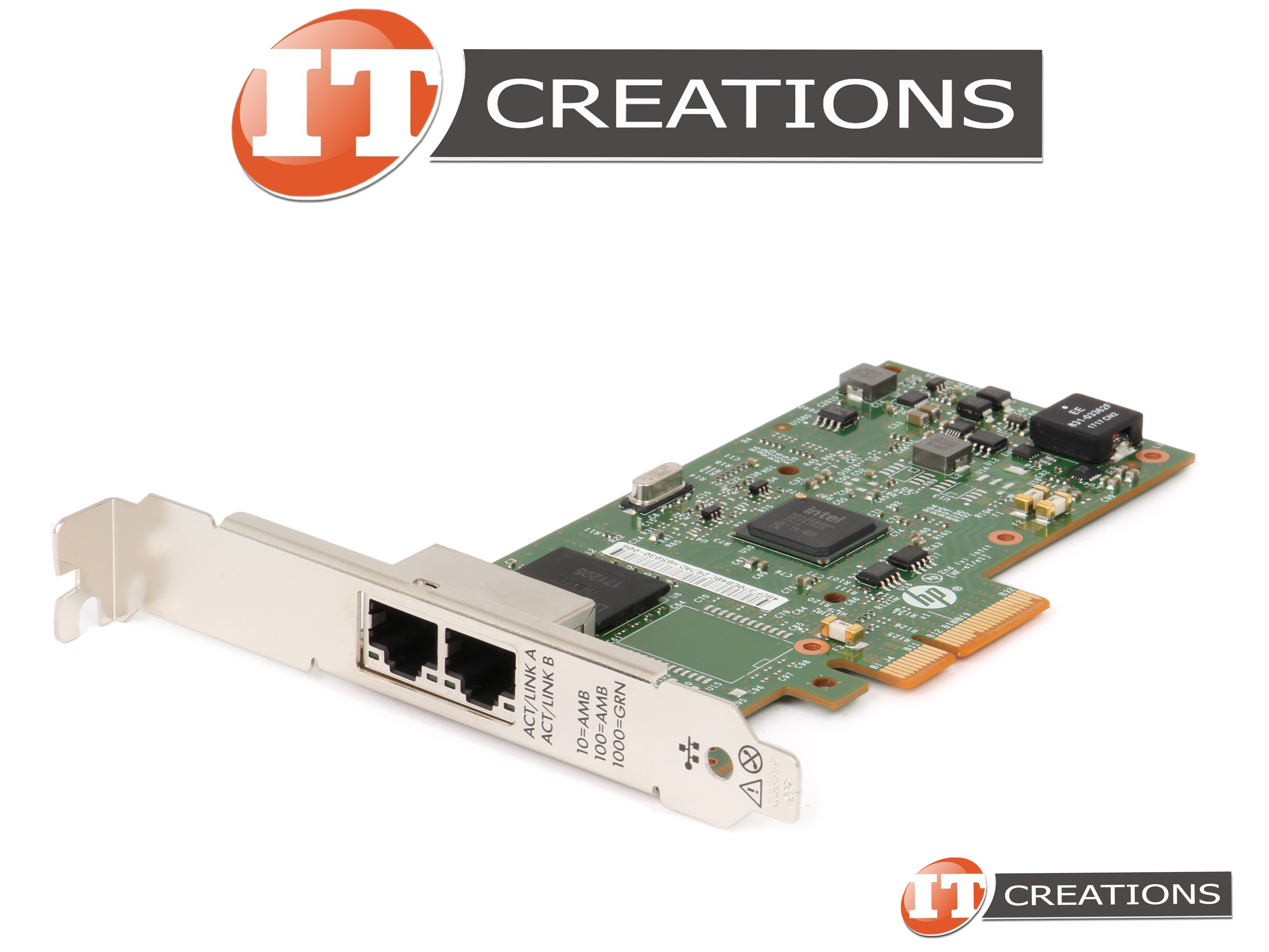 I350-T2V2-HP-HIGH P HP / HPE 361T ADAPTER V2 1GBASE-T DUAL PORT PCI-E 2.1 X4 SERVER NETWORK CARD ...
