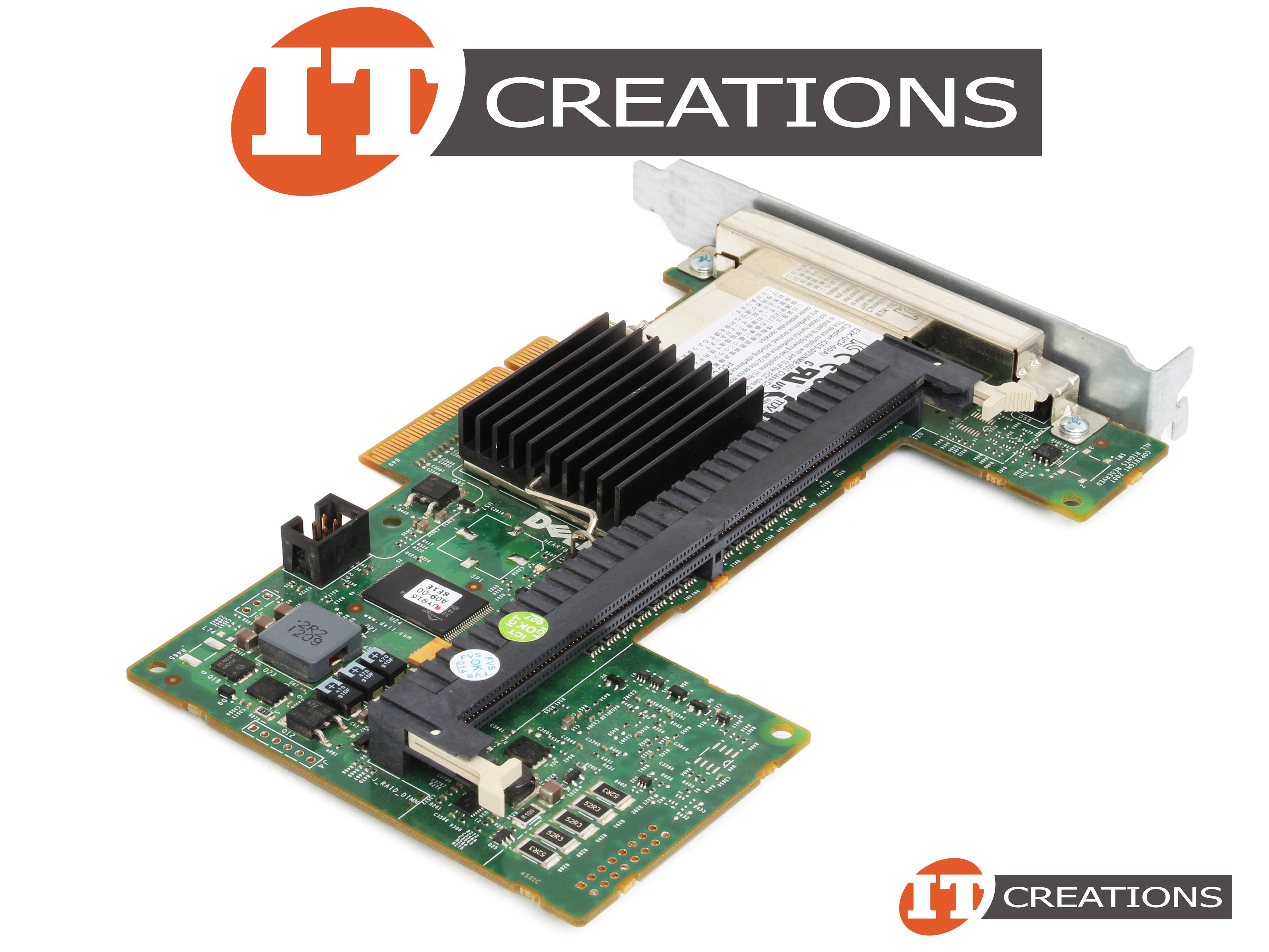 J155F-HIGH P DELL Perc 6/E Adapter 3gb/s SAS Eight Port PCI-E 1.0 X8 ...