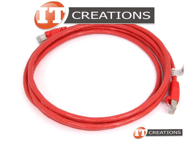 J37KW - New - DELL RED CAT 6 Rj45 100 Inch Cable RJ-45 Male Category 6 ...