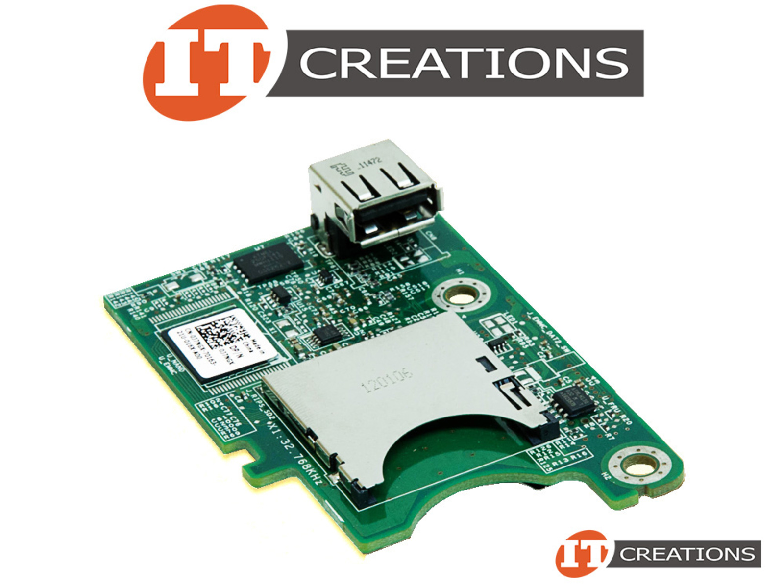 J7NGX DELL Internal Media Card Reader Dual SD Card Slot AND USB ...