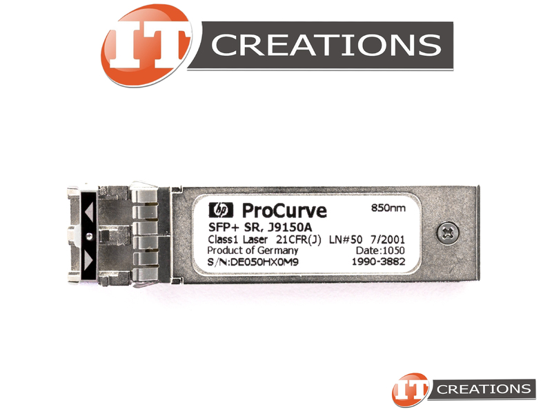J9150A HP 10GB X132 Procurve Smart Form Factor Pluggable Sfp+ LC SR Class 1 Transceiver ( UPC ...