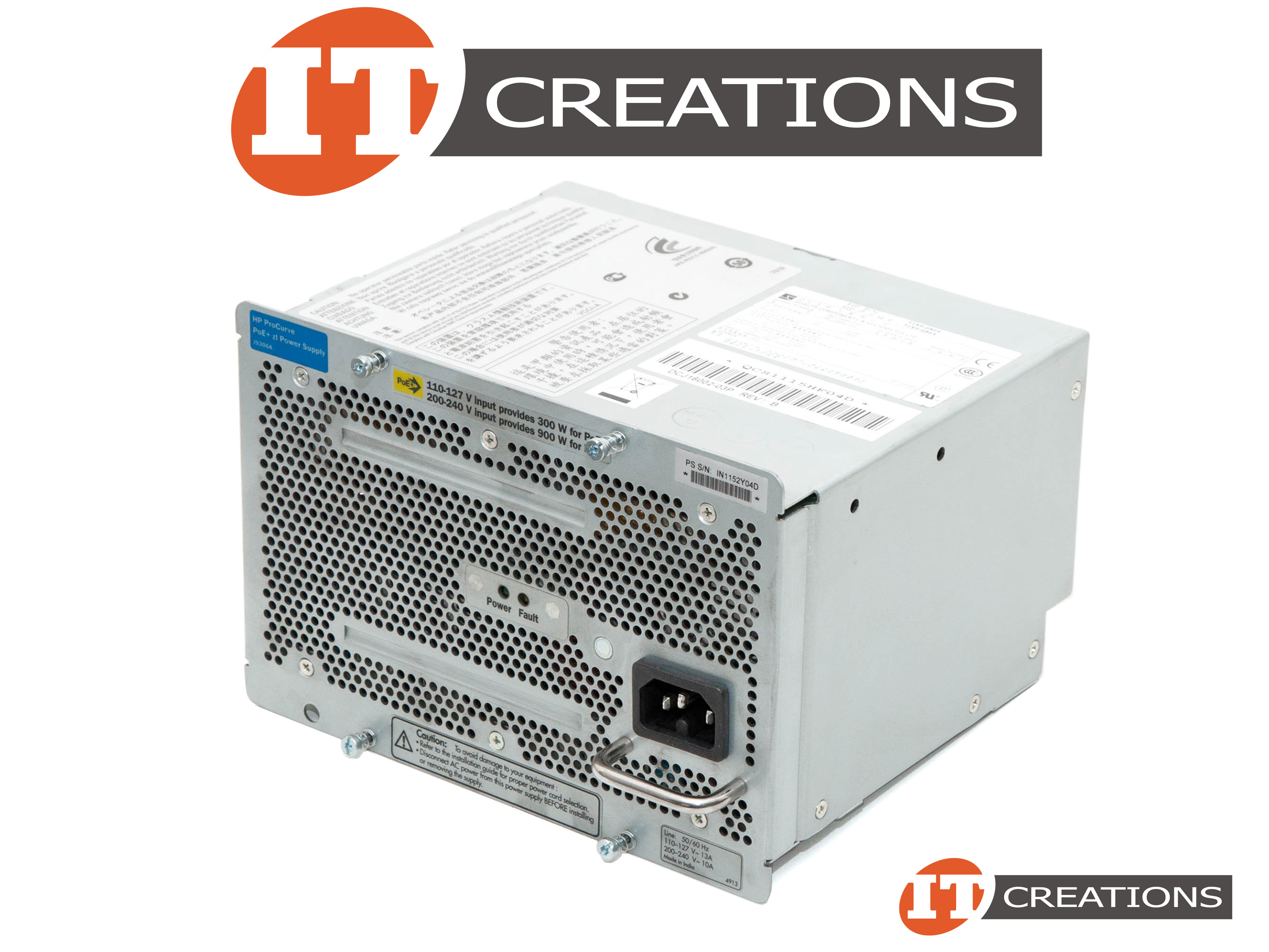 J9306A - Used - HP POWER SUPPLY 1500W PROCURVE POE + ZL FOR HP E5406 ...