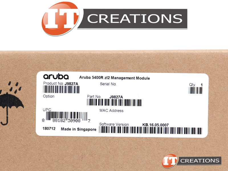 J9827A-NO - New Other - HP / HPE / ARUBA 5400R ZL2 MANAGEMENT MODULE ...