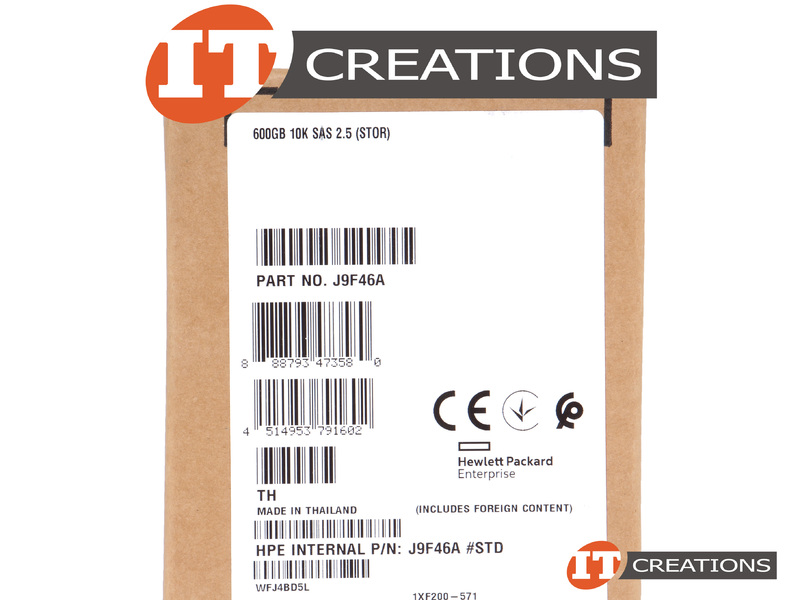 J9F46A-RETAIL - Retail - HP / HPE MSA 600GB 10K RPM SAS III 2.5 INCH ...