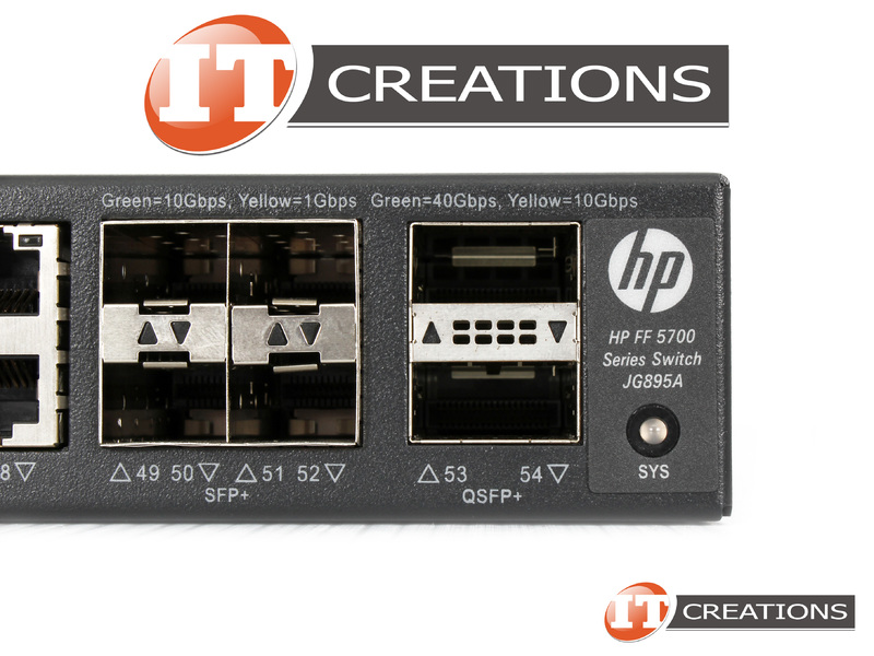 JG895A - Used - HP FF 5700-48G-4XG-2QSFP+ TAA SWITCH - ( 48 ) FORTY EIGHT RJ45 CONNECTORS 1GB ...