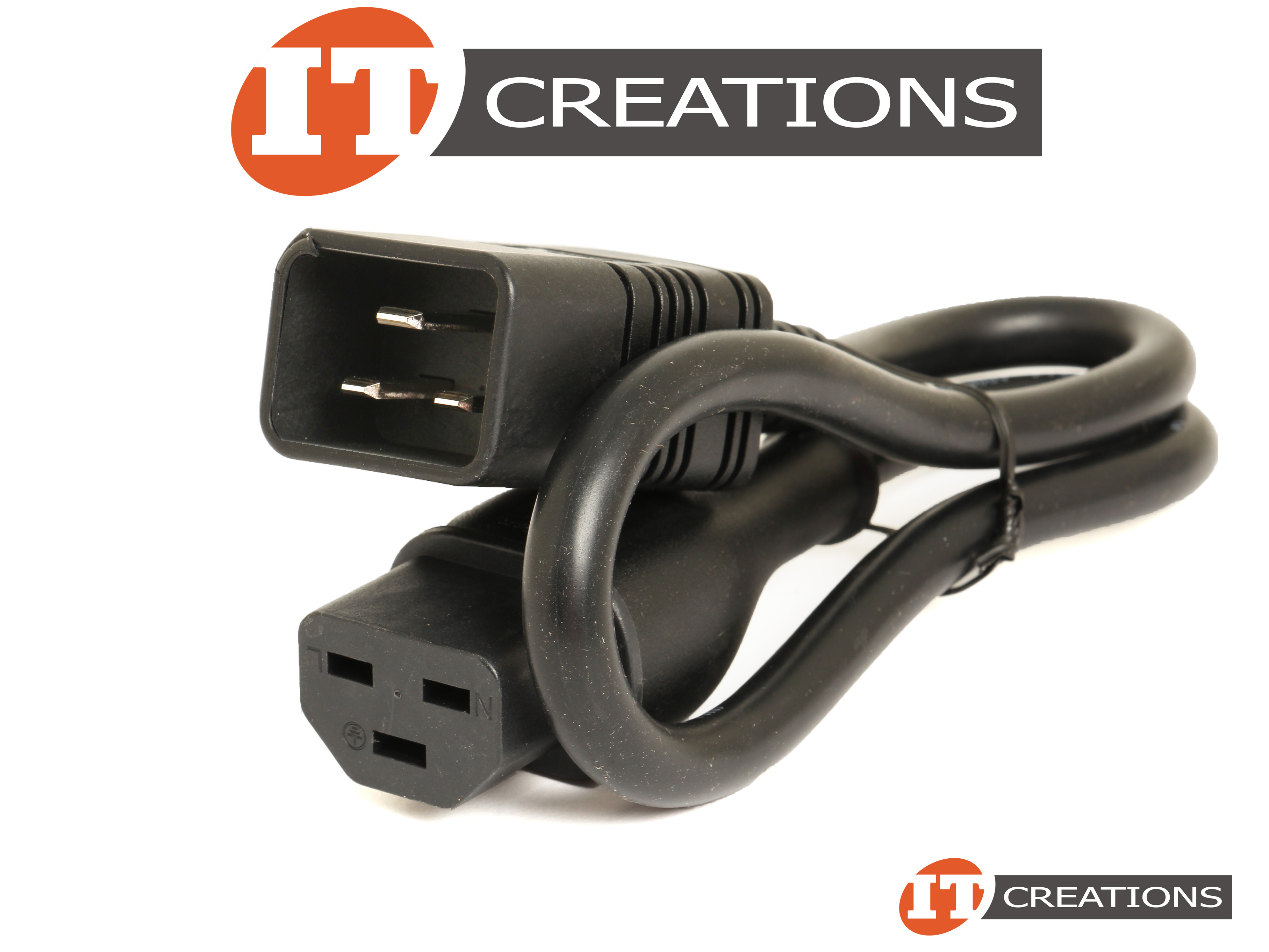 K2CCC DELL Power Cord C21 C20 2 FT 250v 2FT C21-C20 ( C21-20 ) ( C20 ...