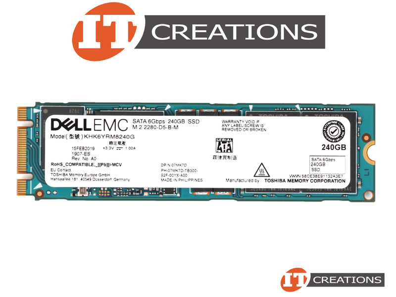 KHK6YRM8240G-DELL - New Other - DELL EMC / Toshiba 240GB SATA III M.2 ...
