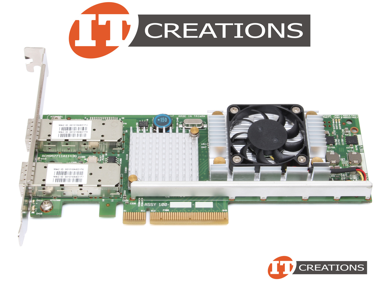 KJYD8-HIGH P DELL / Broadcom Netxtreme II 57711 NIC 10gbe Dual Port Sfp+ PCI-E 2.1 X8 Network ...