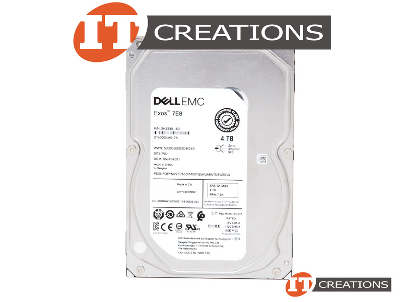 KRM6X - New Other - DELL / Seagate 4TB 7.2k RPM SAS III 3.5 Inch Large ...