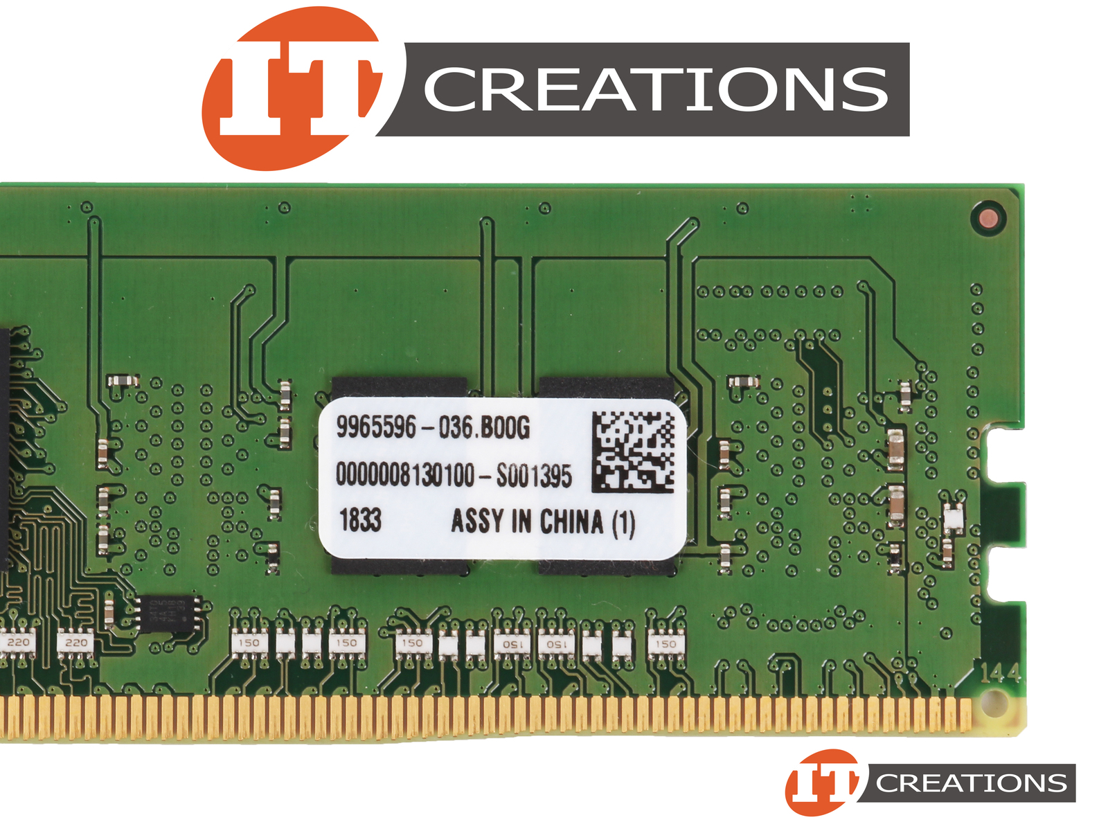 KVR24R17S8-8 Kingston 8GB PC4-19200t-R DDR4-2400t-R Registered ECC 1rx8 ...