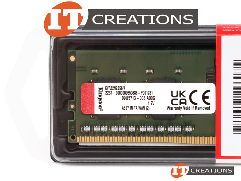 KVR32N22S6-4-RETAIL - Retail - Kingston 4GB PC4-25600 DDR4-3200 ...