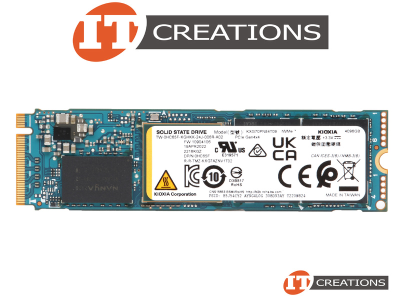 KXG70PN84T09-DELL - Refurbished - DELL / Kioxia 4096GB TLC PCIE Gen4 X4 ...