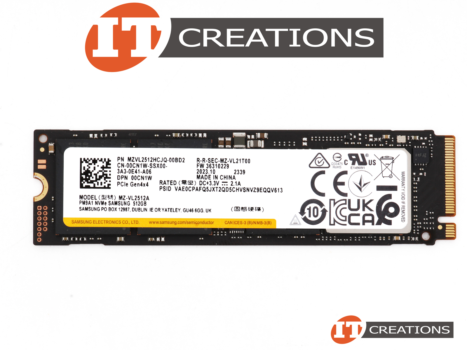 KXG80ZNV512G-DELL - Refurbished - DELL / Kioxia 512GB 112-Layer TLC ...