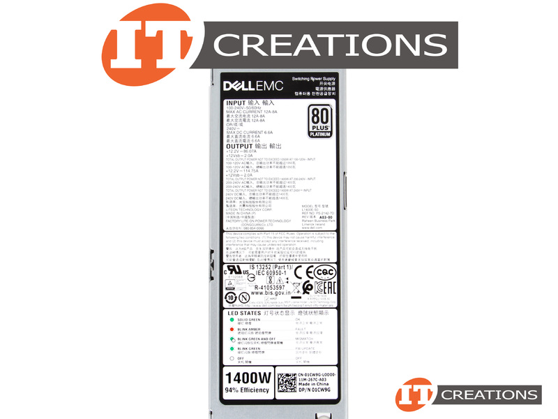 L1400E-S0-DELL DELL Power Supply 1400w Input 100-240v 12-8A 50-60hz 80 ...
