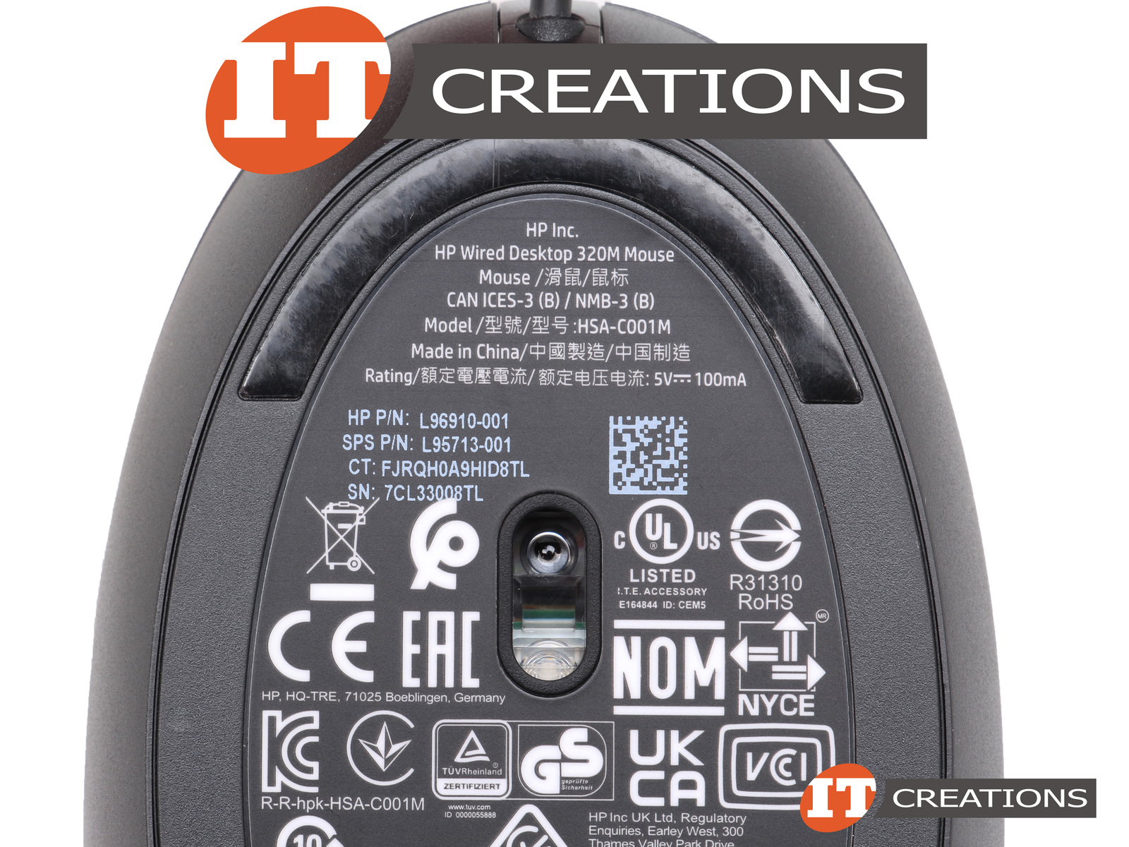 L96910-001 HP Halley USB Mouse DIB Wired KB ( Model HSA-C001m)