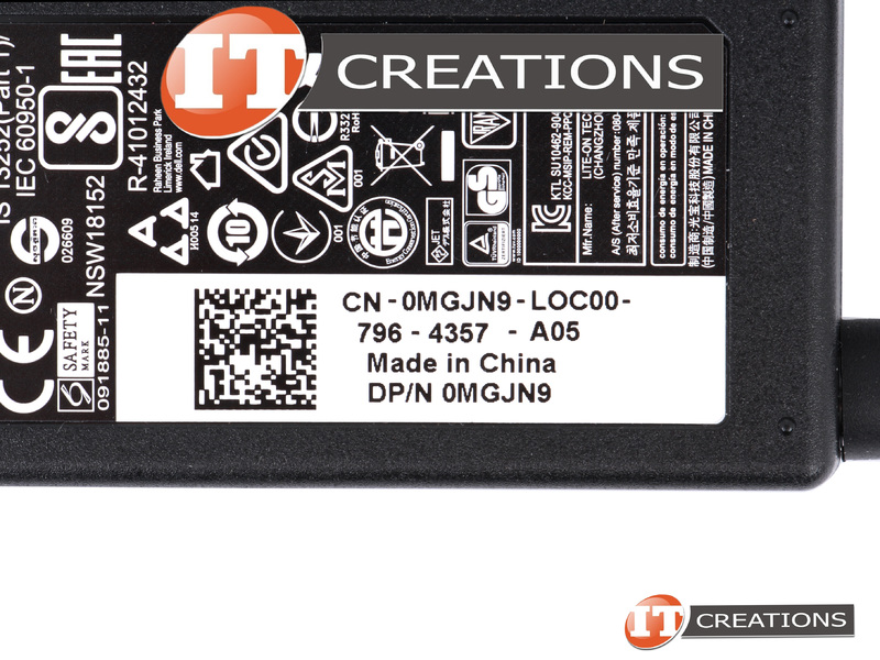LA65NS2-01-DELL DELL Power Adapter 65W 100-240v 3 Prong C4