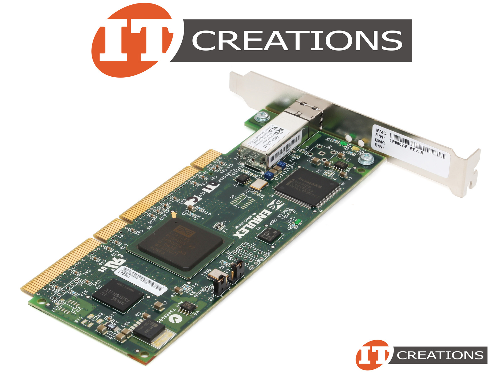 LP9802-HIGH P Emulex Lightpulse Lp9802 HBA 2gb/s FC Single Port PCI-X ...