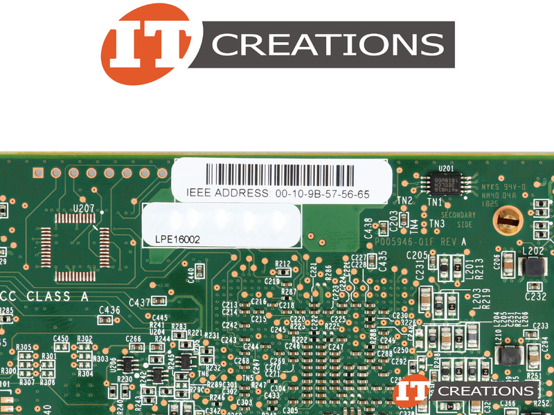 LPE16002-LOW P Emulex Lightpulse Lpe16002 HBA 16GB Dual Port FC Sfp+ ...