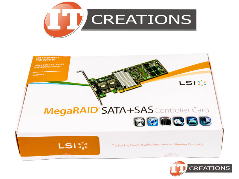 LSI00326-RETAIL - Retail - LSI MEGARAID SAS 9270-8I 6GB/S 8 PORT PCI-E ...