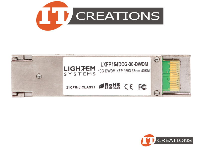 LXFP154DCG-30-DWDM Lightem Systems 10gb/s Dwdm XFP 1553nm 40km LC Sfp+ Transceiver 1553.33nm ...