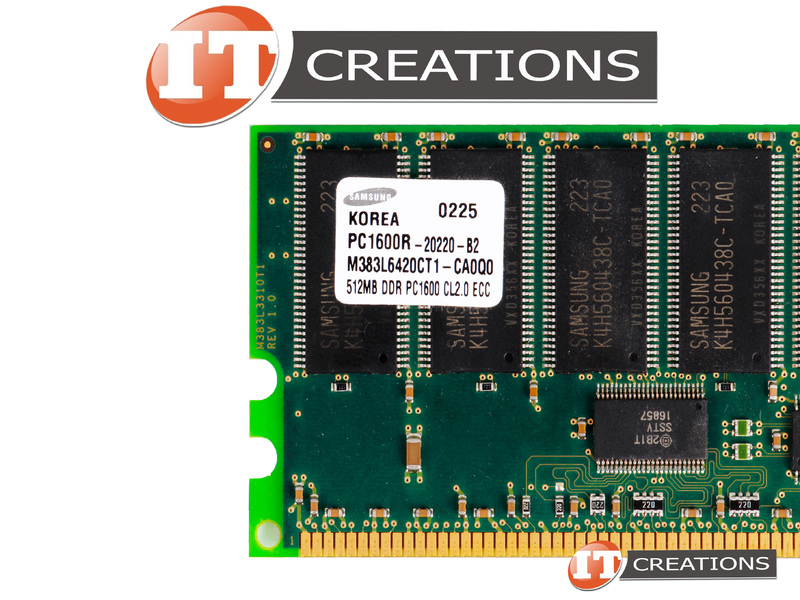 M383L6420CT1-CA0Q0 COMPAQ HP / SAMSUNG 512MB PC-1600 DDR-200 REGISTERED ...