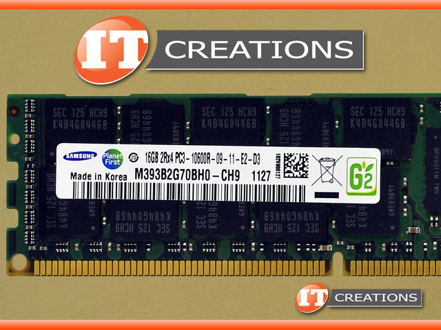 M393B2G70BH0-CH9 SAMSUNG 16GB PC3-10600R DDR3-1333 REGISTERED ECC 2RX4 ...