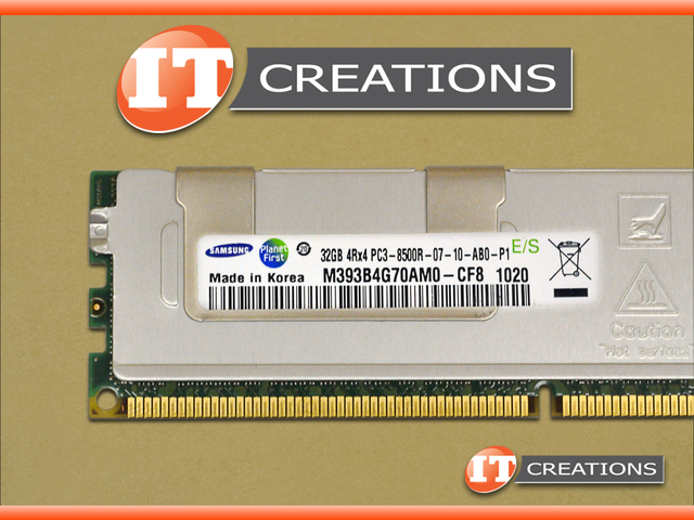 M393B4G70AM0-CF8 SAMSUNG 32GB PC3-8500R DDR3-1066 REGISTERED ECC 4RX4 ...