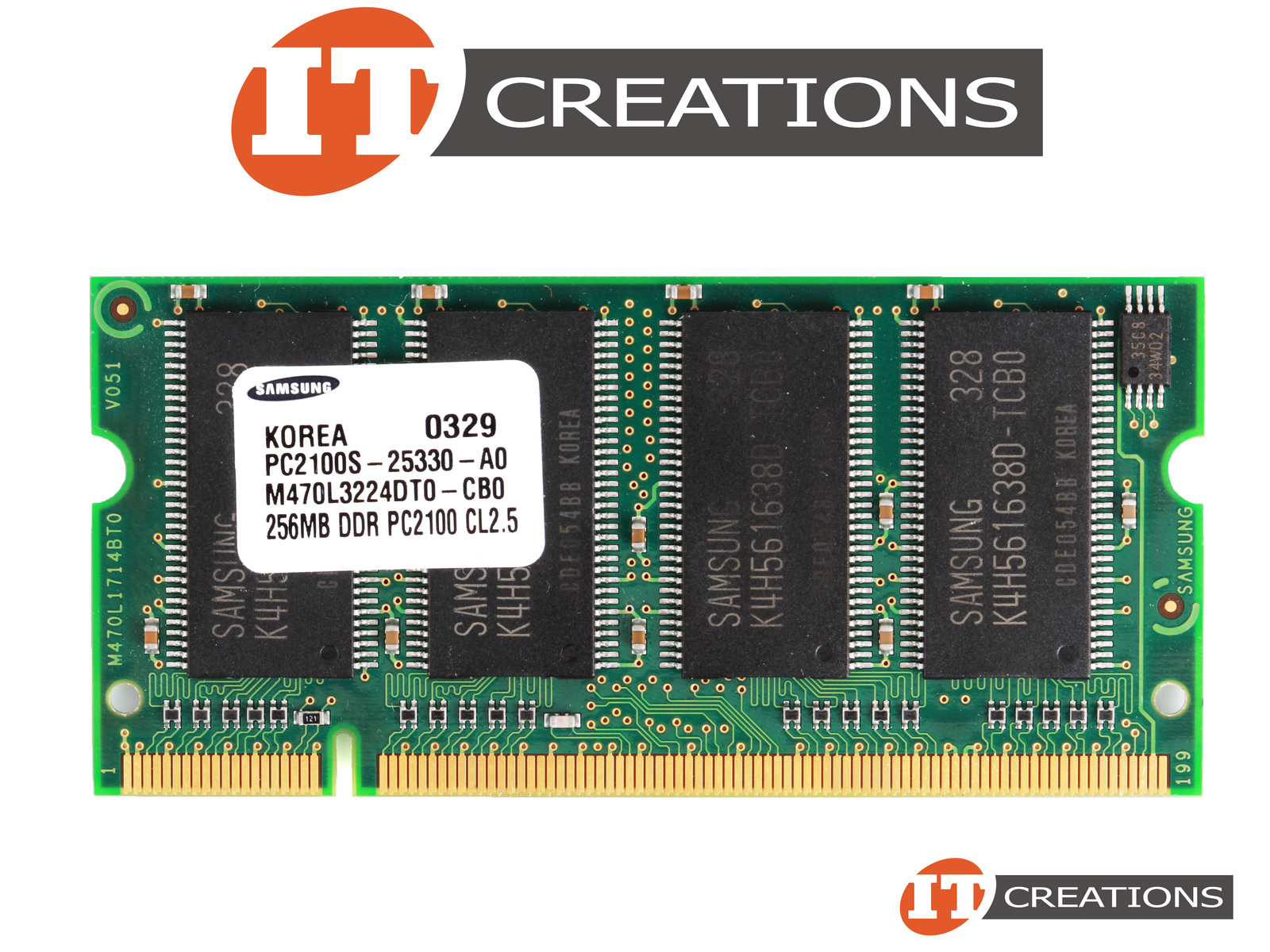 M470L3224DT0-CB0 Samsung 256MB PC-2100s DDR-266 Sodimm Cl2.5 200 PIN ...