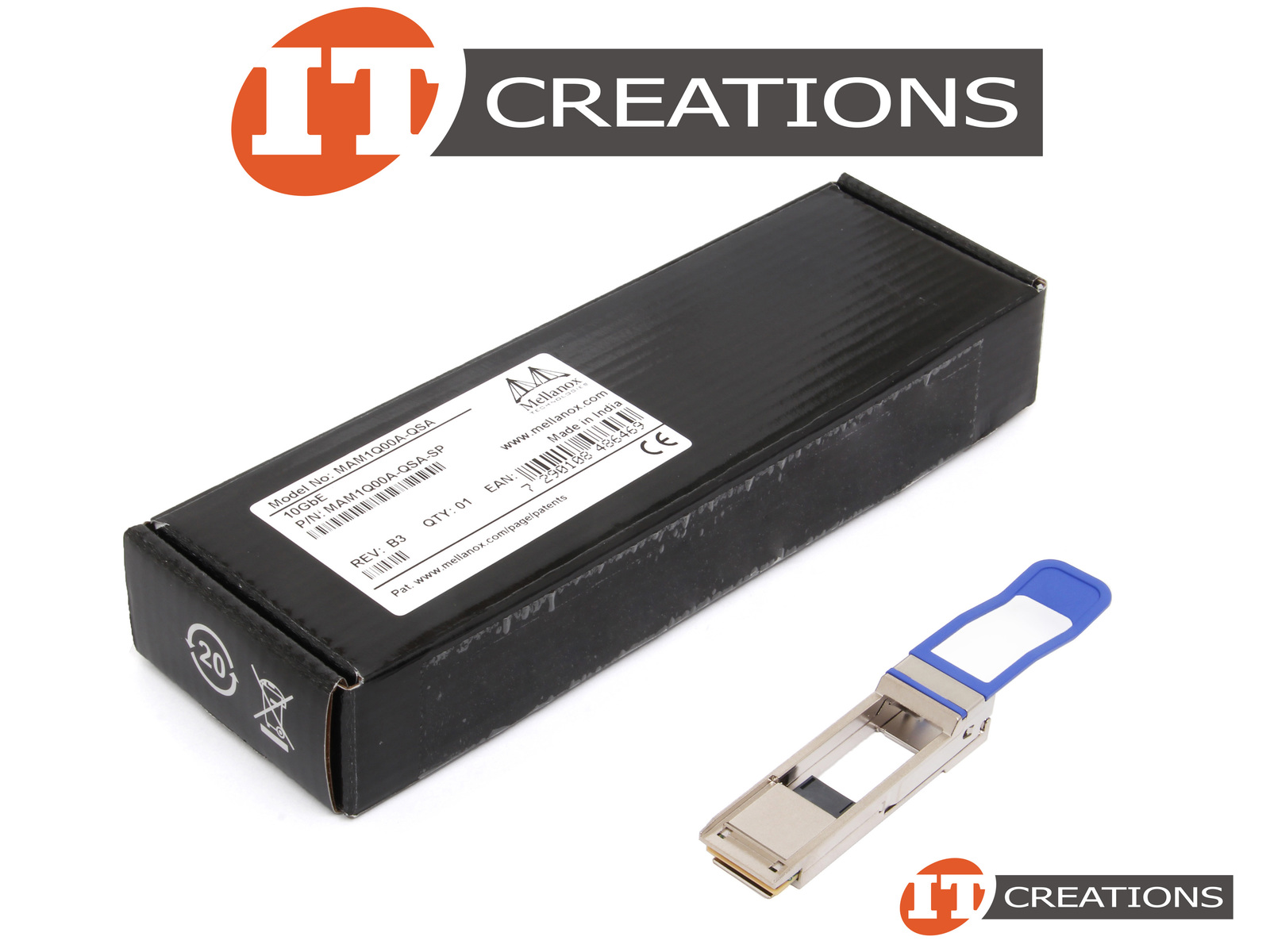 MAM1Q00A-QSA-SP - New - Nvidia / Mellanox Technologies 40gbe Qsfp TO ...