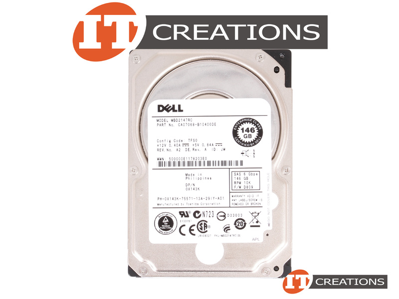 MBD2147RC-DELL TOSHIBA 147GB 10K RPM SAS 2.5 INCH ENTERPRISE 6GB/S 16MB ...